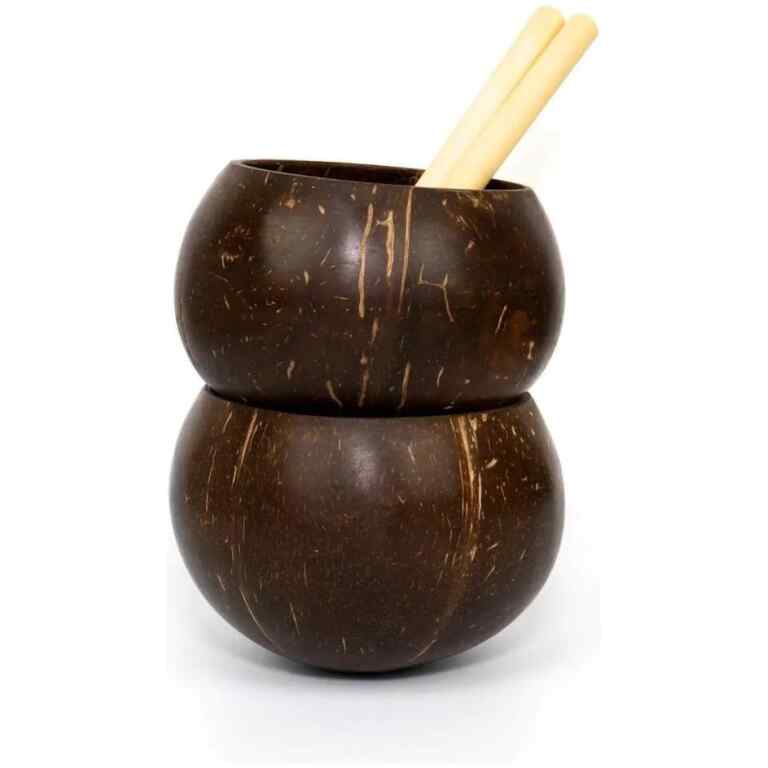 Coconut Shell Cups 2er Set - Pures Lebensglück
